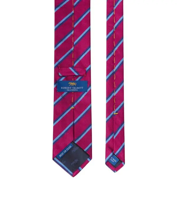 Robert Talbott Repp Necktie - Pink Multi
