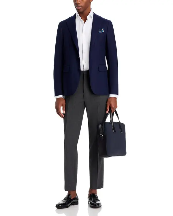 Canali Capri Textured Slim Fit Sport Coat