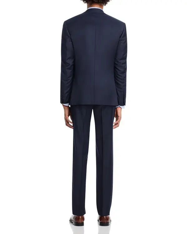 Canali Siena Screenweave Regular Fit Suit - Navy