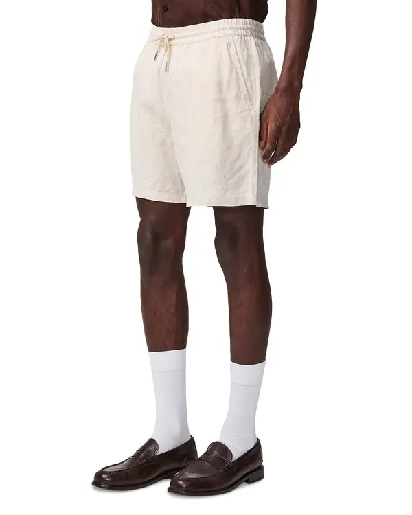 Nn07 Gregor 1454 Relaxed Fit Linen Shorts - Oat