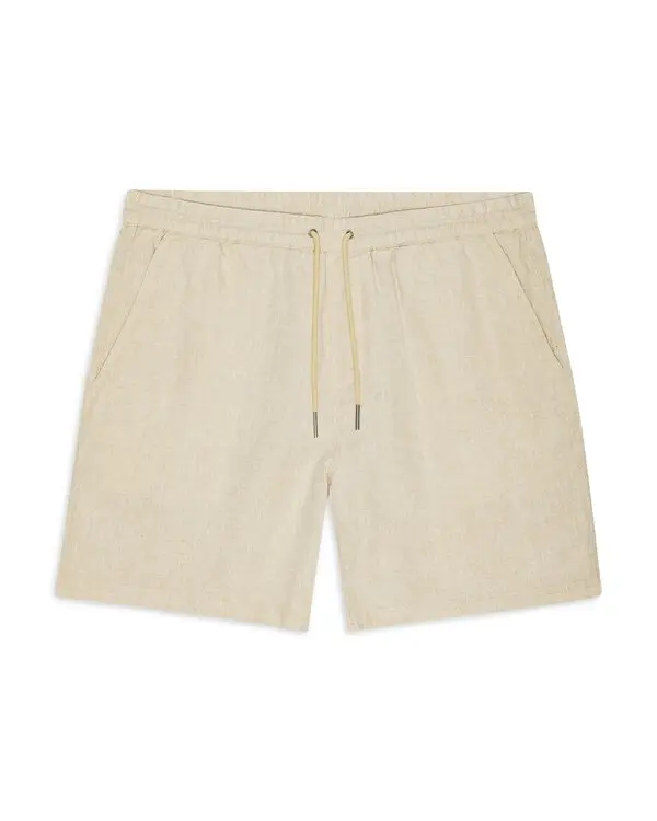 Nn07 Gregor 1454 Relaxed Fit Linen Shorts - Oat