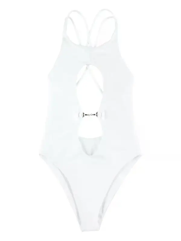 SWIM BY DI Cut-out One-piece Swimsuit - White