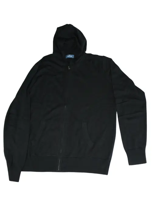 LEDGER & FORD Tomales Zip Up Hoodie - Black