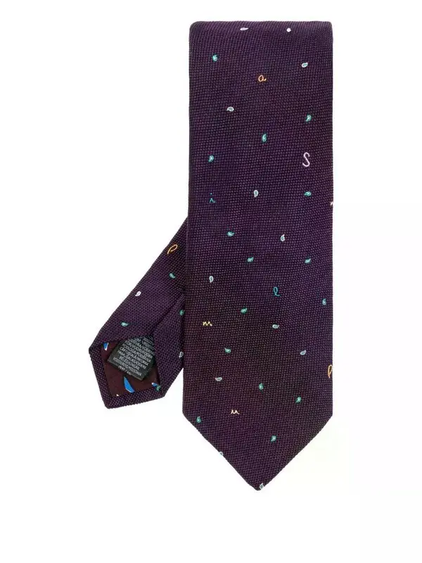 Paul Smith Silk Tie - Purple