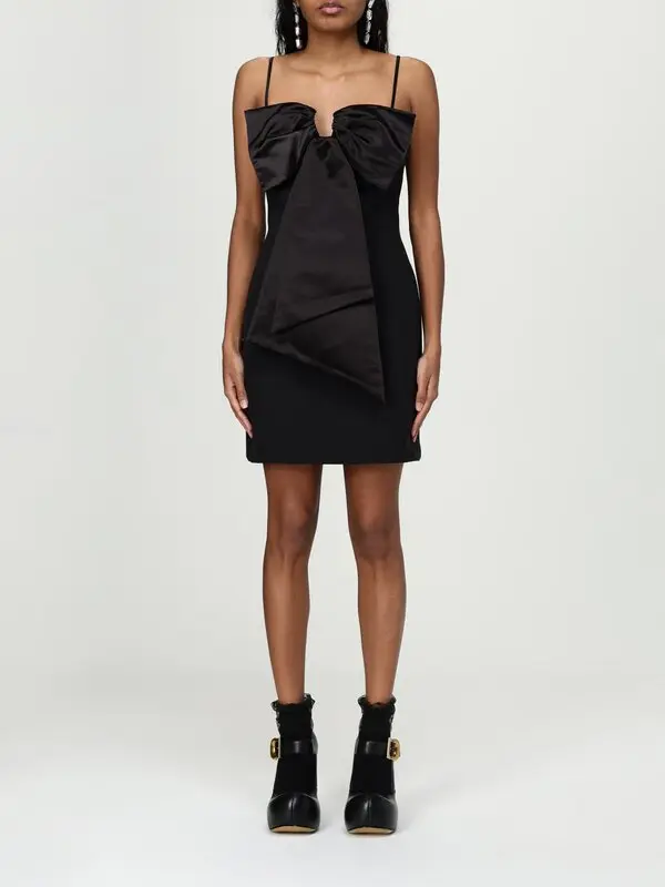 Marc Jacobs Bow Embellished Mini Dress - Black