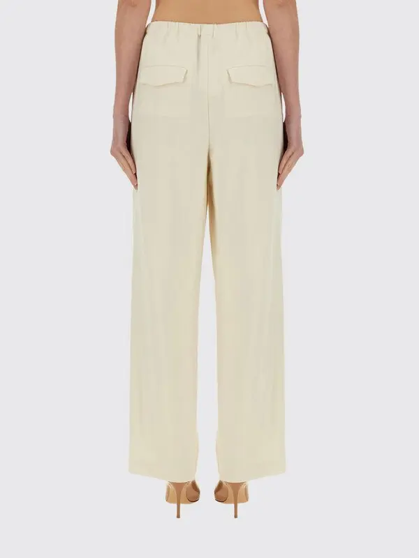 Theory Wide Leg Trousers - White