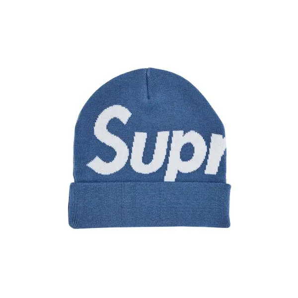 Supreme Big Logo Beanie - Blue