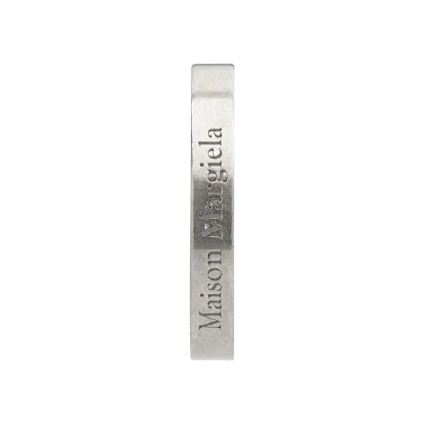 MAISON MARGIELA Logo Band Ring - Silver