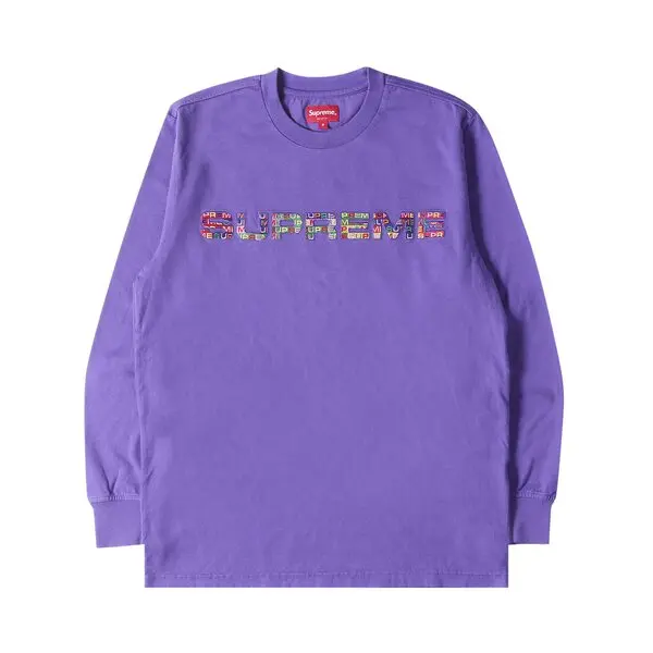 Supreme Meta Logo Long-sleeve Top - Purple