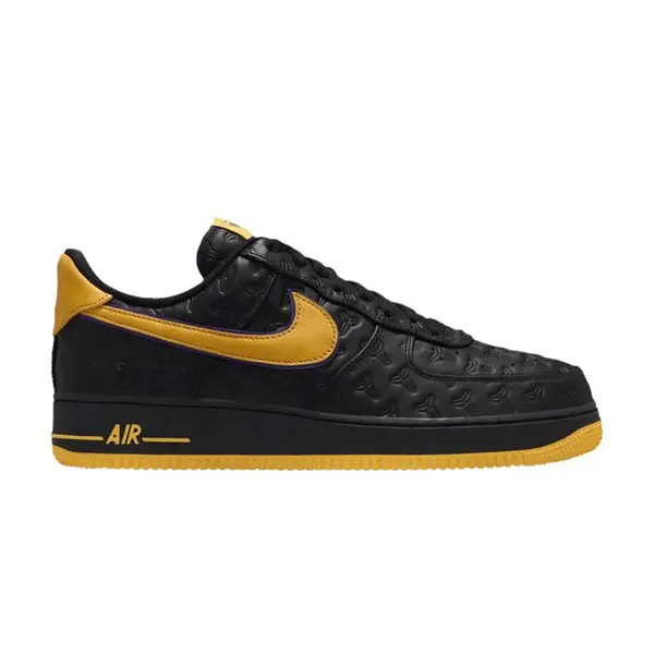 Nike Kobe Bryant X Air Force 1 Low 'lakers Away' Sneakers - Black