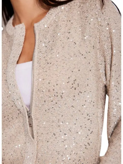 Mint Velvet Sequin Knit Cardigan