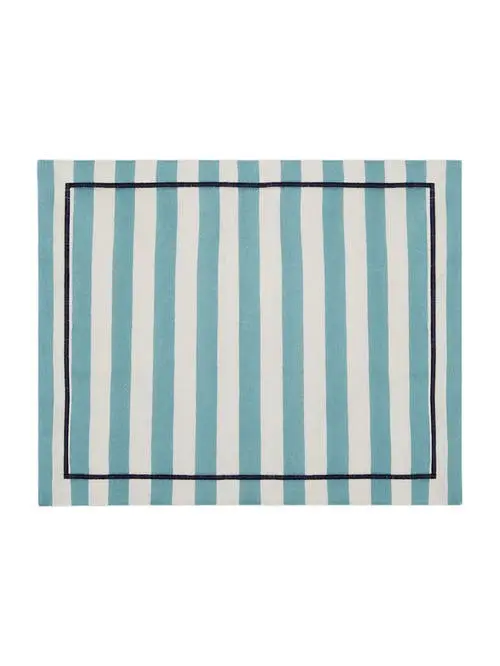 La DoubleJ Placemat Set Of 2 - Riviera Celeste Sky Blue