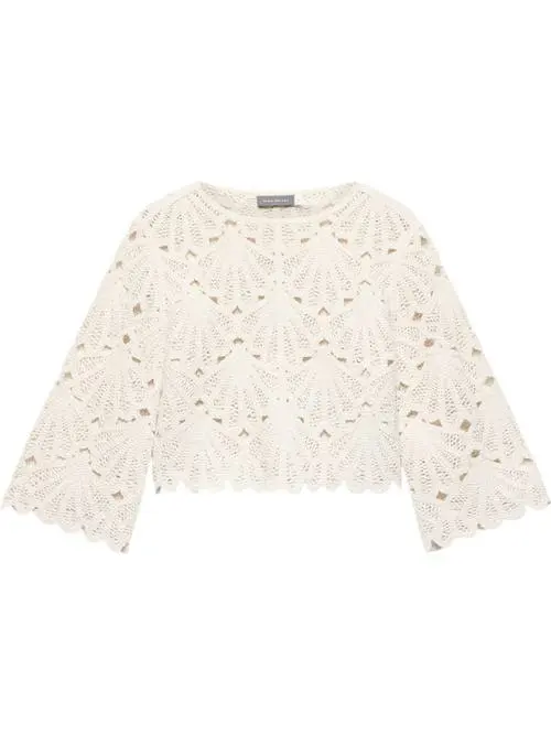 Mint Velvet Crochet Knit Top