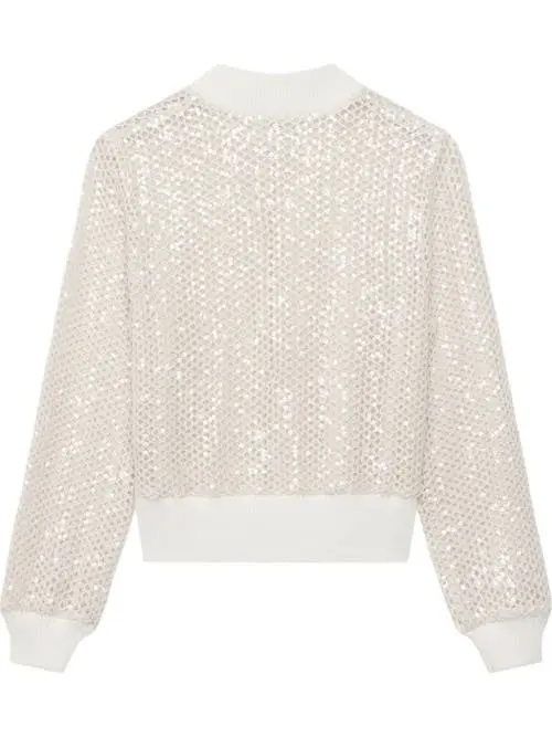 Mint Velvet Sequin Bomber Jacket