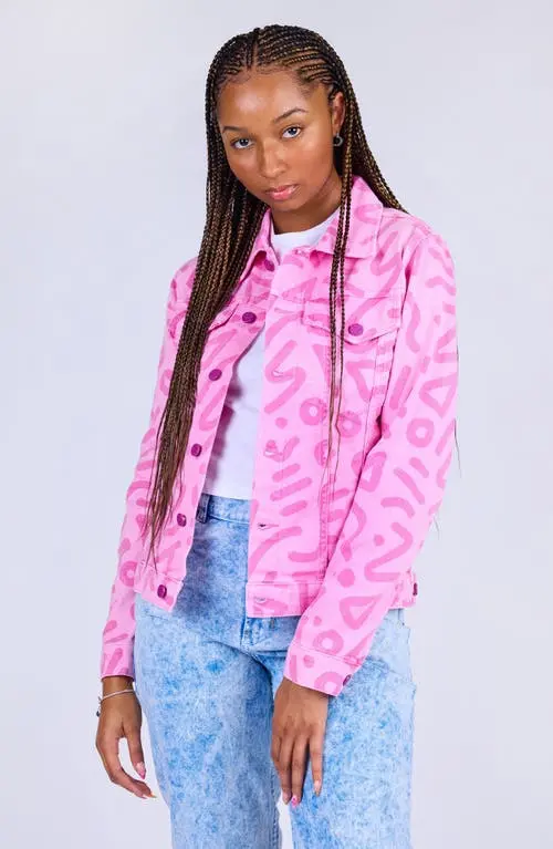 MOKUYOBI Zap Denim Jacket - Raspberry