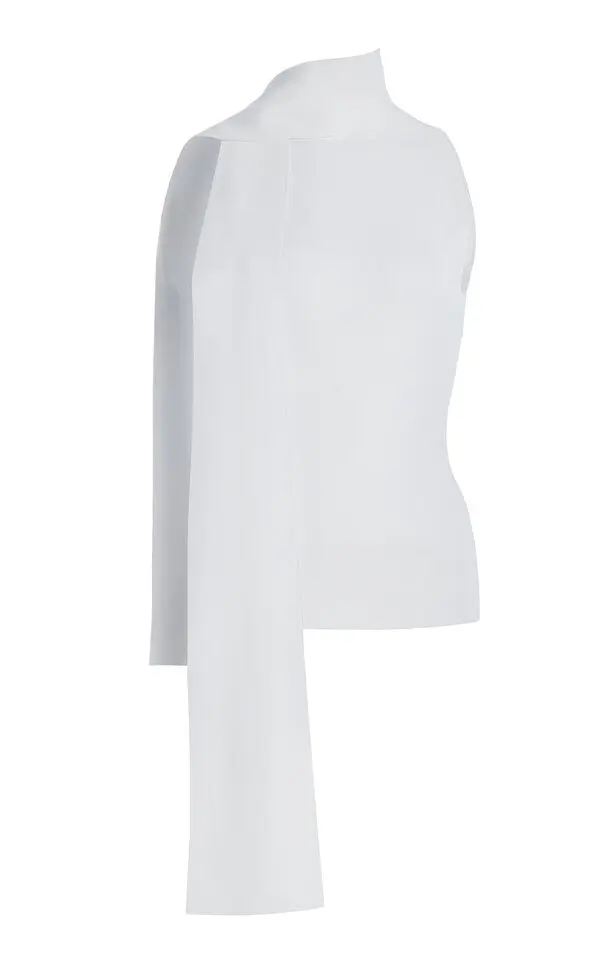 Lapointe Draped Crepe Top