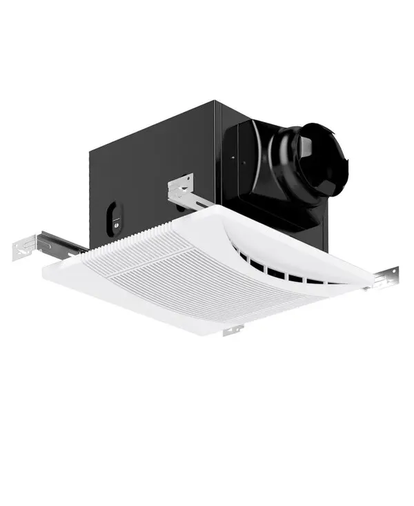 MECALE 110 Cfm Ceiling Mount Exhaust Ventilation Fan With Metal Housing - Black