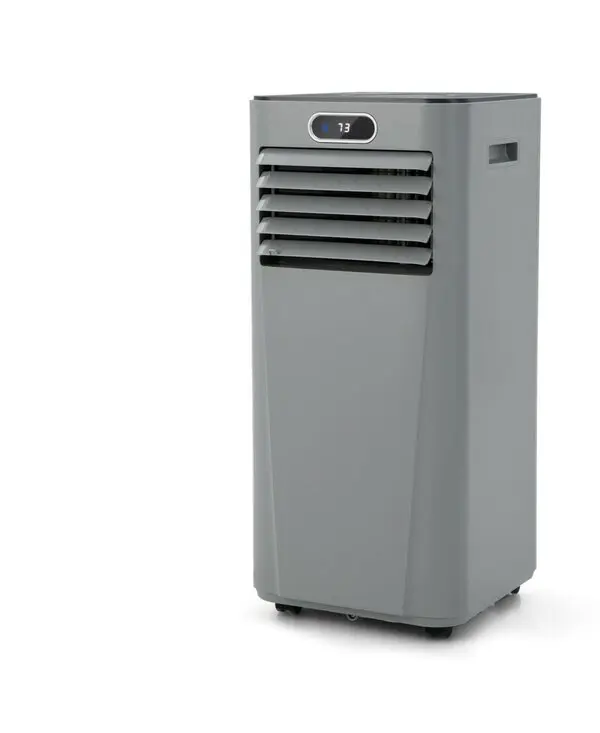 MECALE 8000 Btu 3-in-1 Portable Air Conditioner With Remote Control - Grey