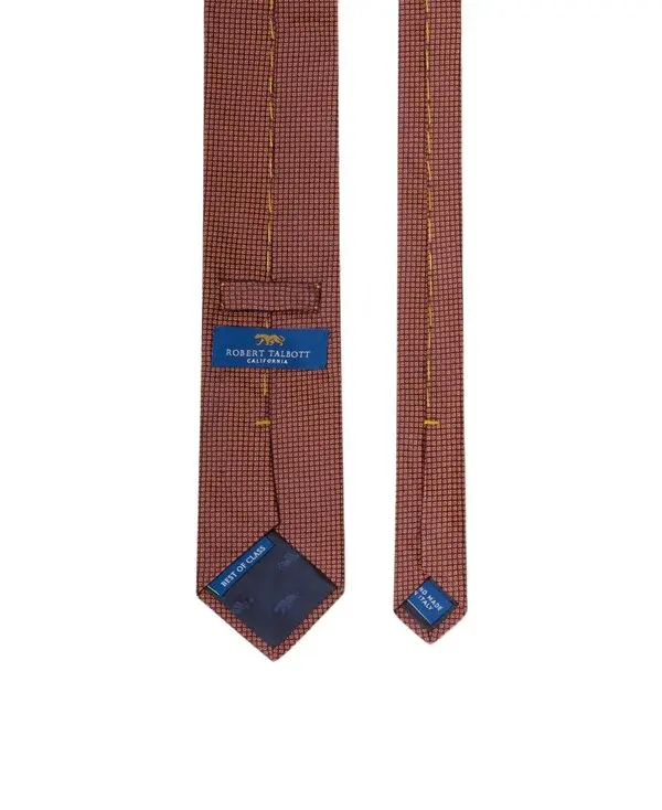 Robert Talbott Micro Neat Necktie - Orange