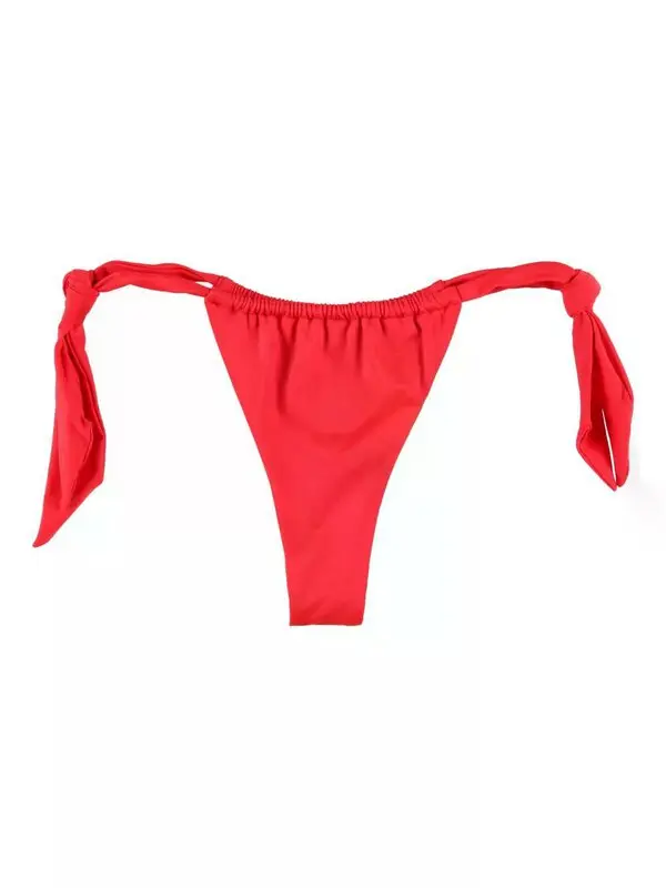 LET'S SWIM Tie-fastening Bikini Bottoms - Red
