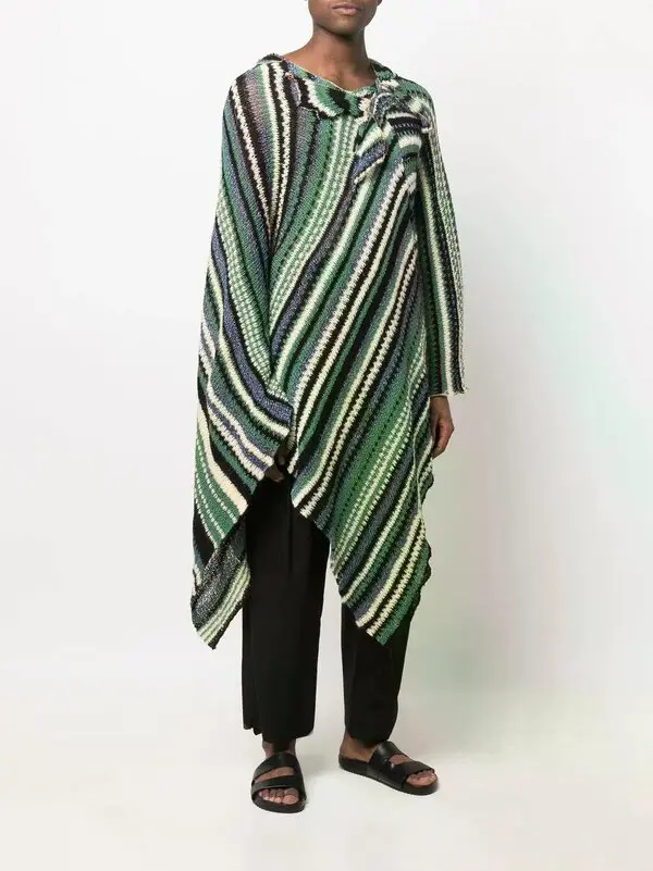 VITELLI Butterfly Knit Longline Poncho