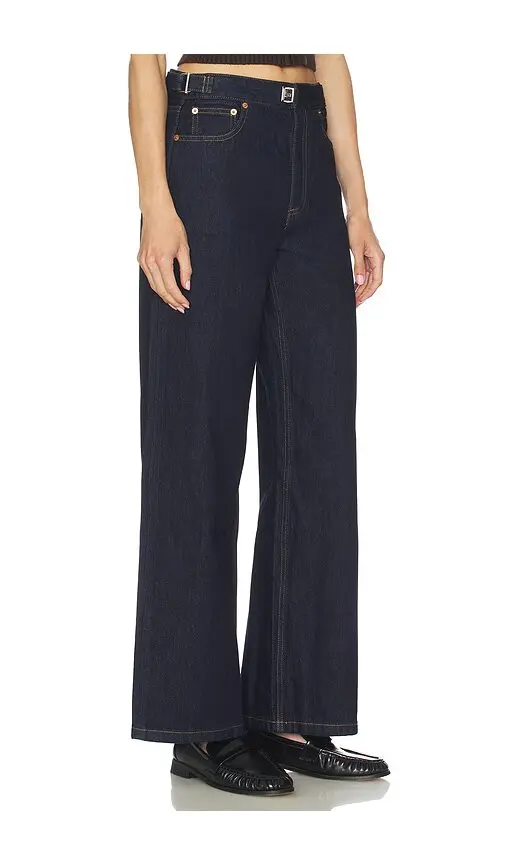 Still Here Buckle Wide Leg Jeans