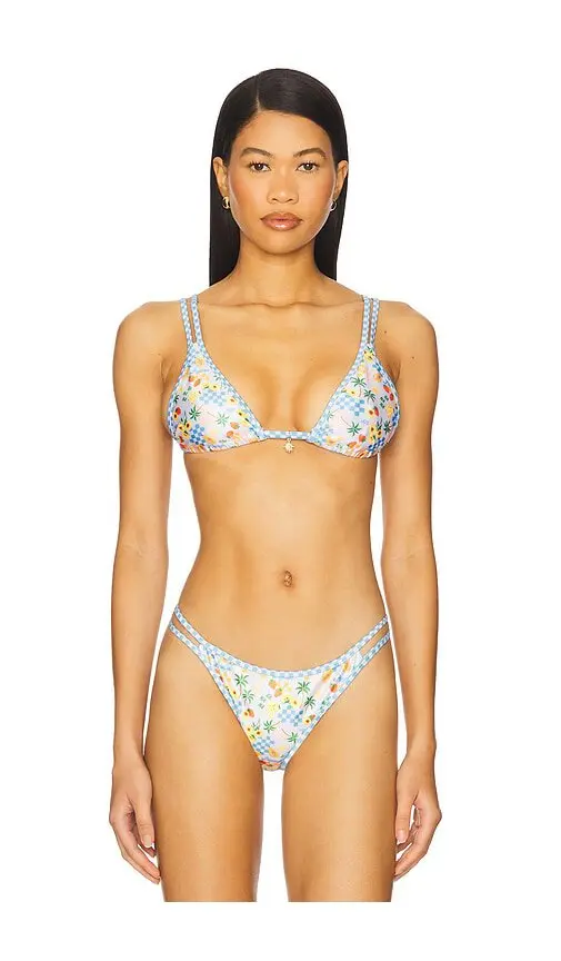KULANI KINIS Twin Strap Bralette Bikini Top - Suncatcher