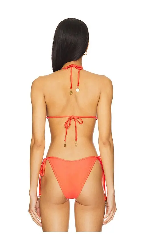 KULANI KINIS Ring Halter Bikini Top - Amber Glow