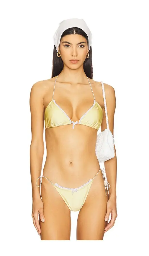BANANHOT Flora Bikini Top - Daisy Yellow