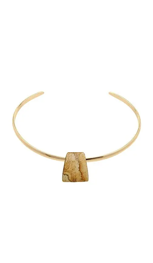 Ronny Kobo Bengali Necklace Cuff - Gold & Tiger Eye