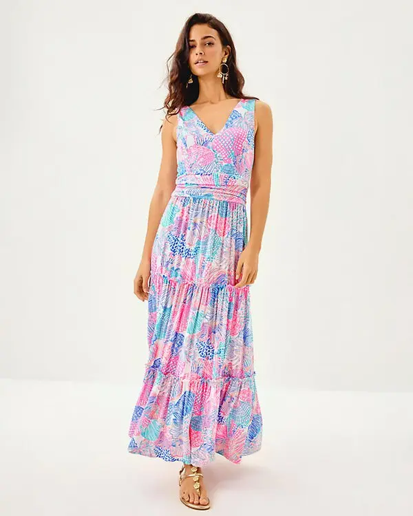 Lilly Pulitzer Fit-And-Flare Midi Dress Multi Roar Of The Seas