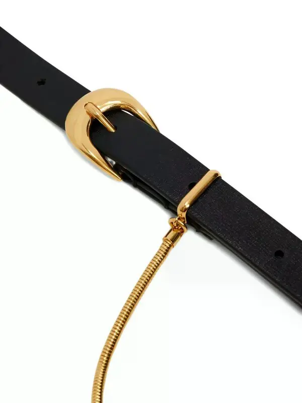 JIL SANDER Chain-detailing Leather Belt