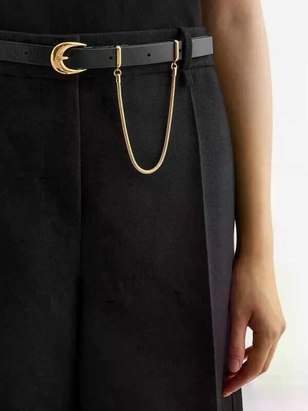 JIL SANDER Chain-detailing Leather Belt
