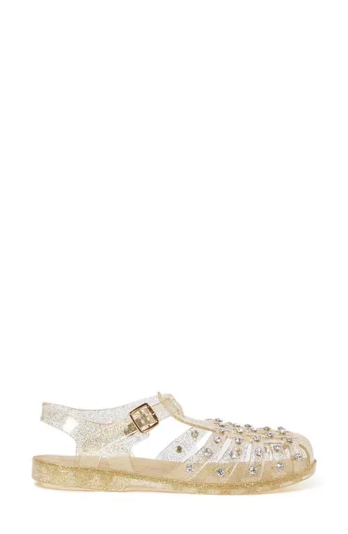 LOEFFLER RANDALL Studded Jelly Sandals - Champagne