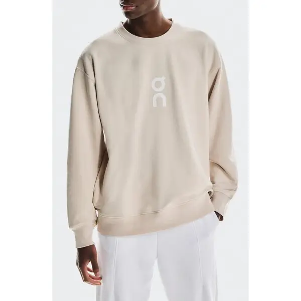 On Club Crewneck Cotton Blend Sweatshirt