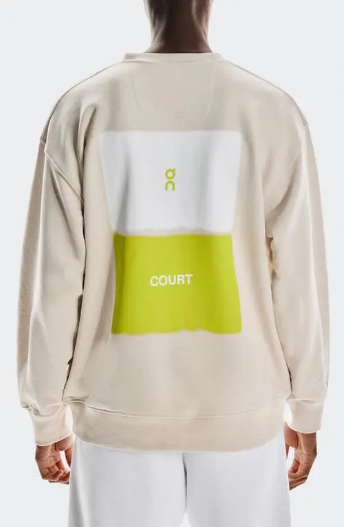 On Club Crewneck Cotton Blend Sweatshirt