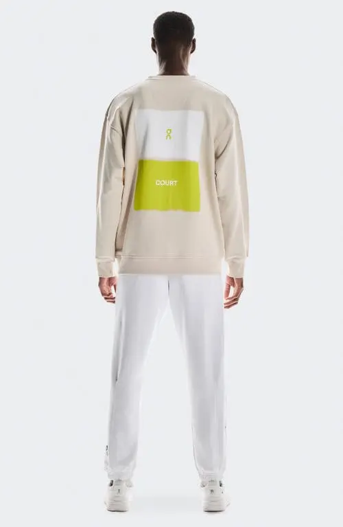 On Club Crewneck Cotton Blend Sweatshirt