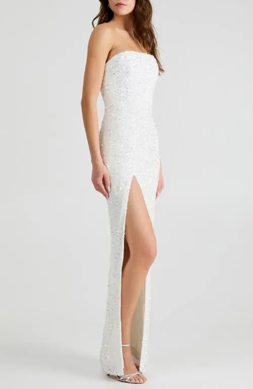 HELSI Sequin Strapless Column Gown