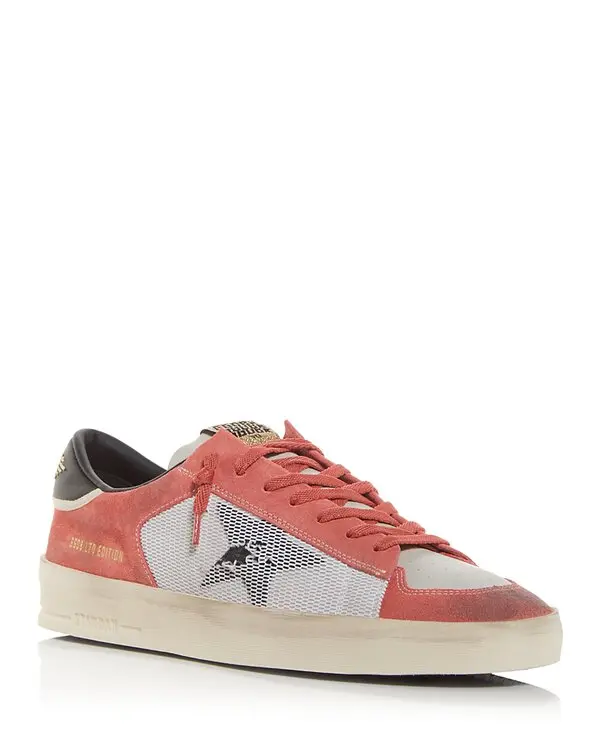 GOLDEN GOOSE Stardan Low Top Sneakers - Orange Black