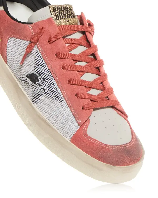 GOLDEN GOOSE Stardan Low Top Sneakers - Orange Black