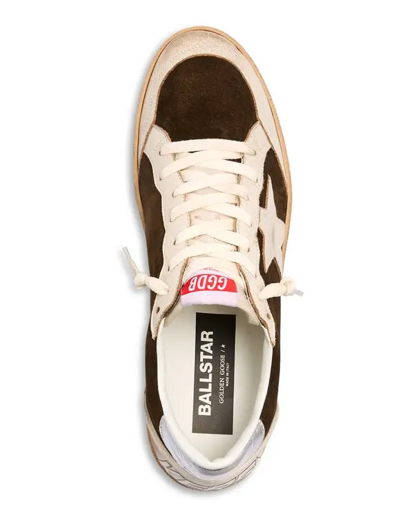 GOLDEN GOOSE Ball Star Low Top Sneakers - Dark Red