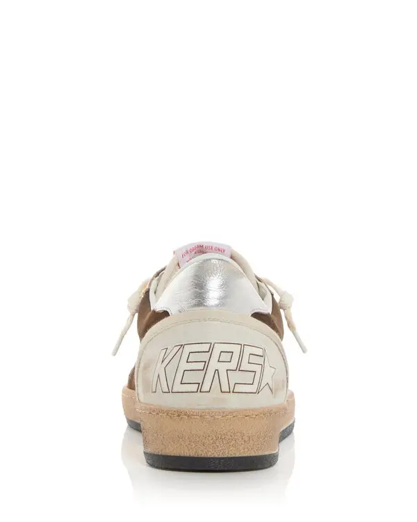 GOLDEN GOOSE Ball Star Low Top Sneakers - Dark Red
