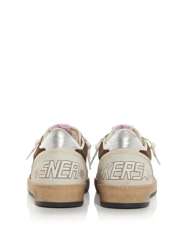 GOLDEN GOOSE Ball Star Low Top Sneakers - Dark Red