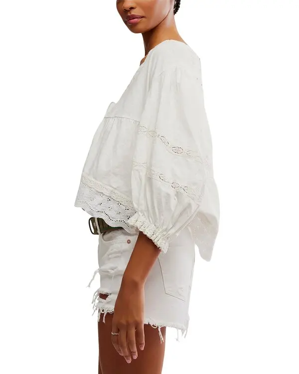 Free People Bowie Embroidered Reversible Top