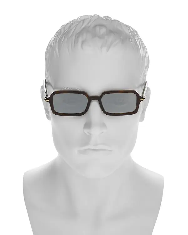 Fendi Selleria Rectangle Sunglasses, 51mm - Havana/smoke