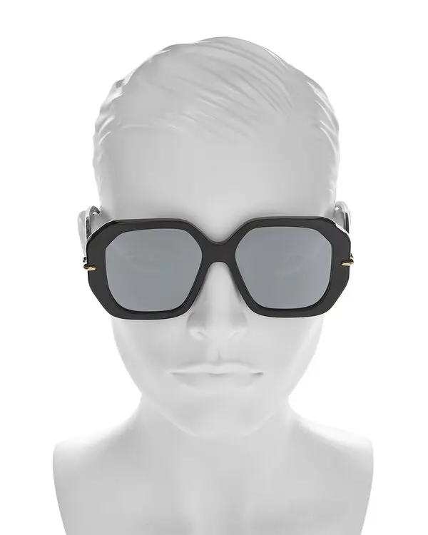 Fendi Selleria Square Sunglasses, 54mm
