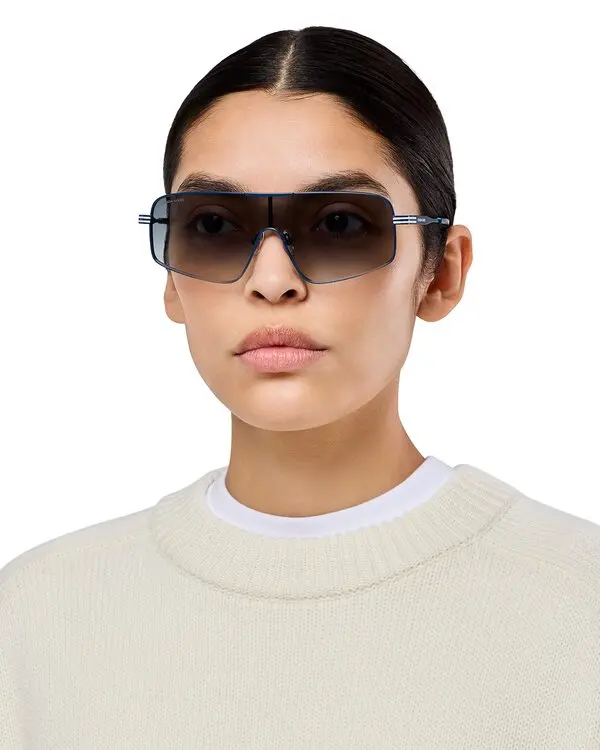 Canada Goose Shield Sunglasses, 58mm - Matte Blue