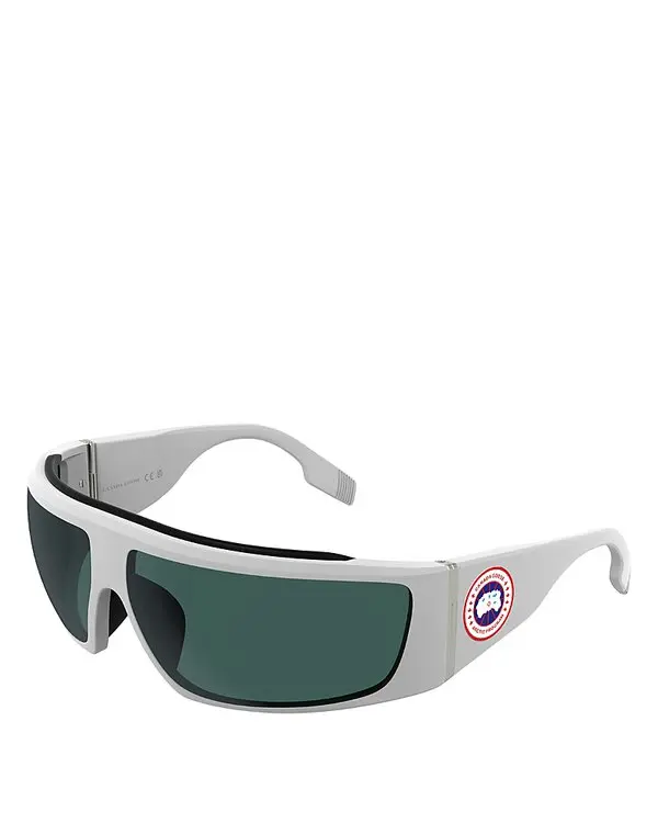 Canada Goose 76mm Shield Sunglasses - Matte White