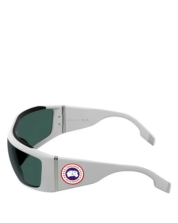 Canada Goose 76mm Shield Sunglasses - Matte White