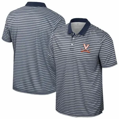 COLOSSEUM Virginia Cavaliers Striped Polo